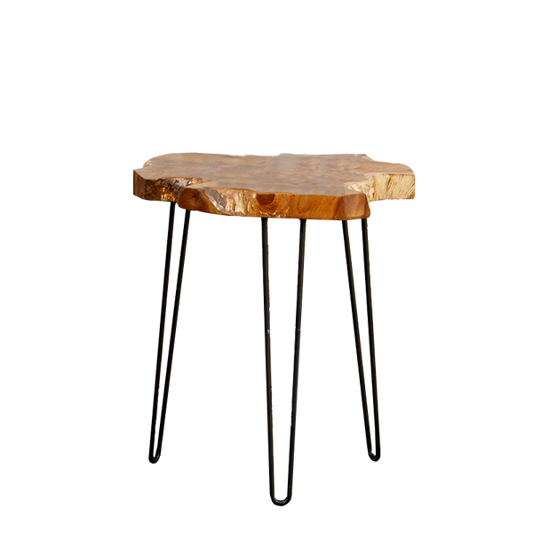Teak Root Slab End Table for Unique Home Style – Bridle & Hearth